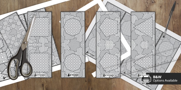 👉 Bookmarks Mindfulness Colouring Polygons (teacher made)