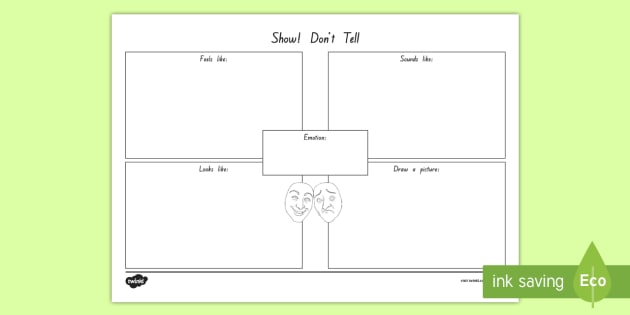 Show Don't Tell Emotions Activity (teacher made) Show Don't Tell Emotions Activity (teacher made)