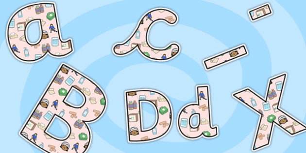 Safety Lowercase Display Lettering- safety, lowercase, display lettering