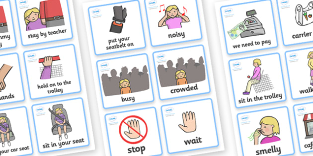 FREE! - SEN Communication Cards Out and About (Girl)