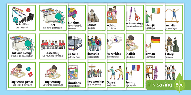KS2 Visual Timetable French (teacher made)