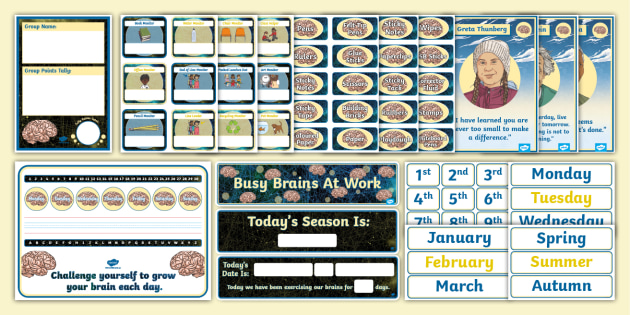 Thinking Theme Classroom Display Pack (teacher made)