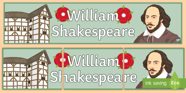 William Shakespeare Display Banner - Secondary