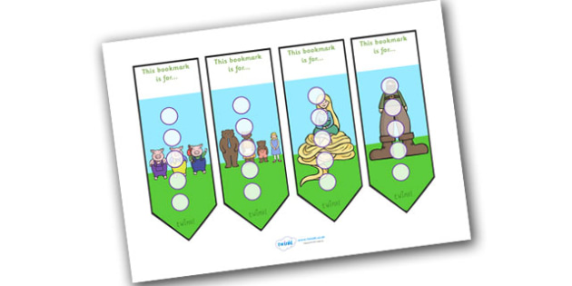 Traditional Tales Sticker Reward Bookmark 15mm