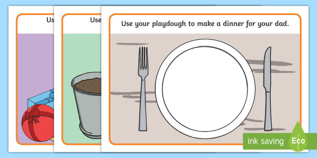 Father's Day Playdough Mats (teacher made)