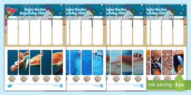 Under the Sea Sequencing Pictures (teacher made)