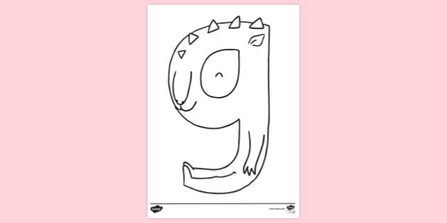 FREE! - G Colouring Sheet (teacher made)