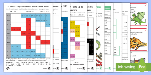 St. George's Day Maths Bumper Activity Pack