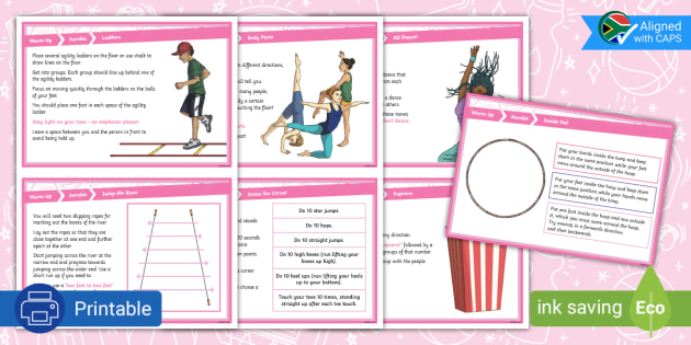 PE Warm-Up Cards | twinkl.com.au