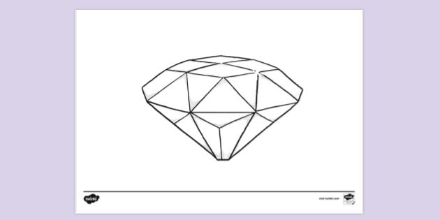 FREE! - hard diamond colouring sheet | Colouring Sheets