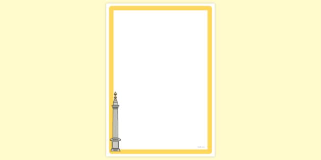 FREE! - Monument Page Border (teacher made)