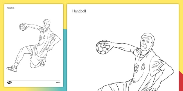Handball Colouring Sheets (teacher made)