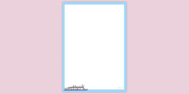 Ferry Boat Page Border