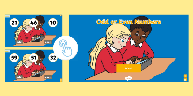 Odd or Even Numbers Sorting Game (teacher made)