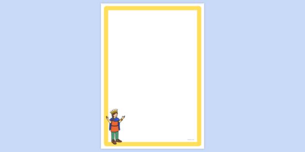 FREE! - King Happy Page Border (teacher made)