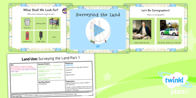 Geography: Land Use: Surveying the Land Year 3 Lesson Pack 3