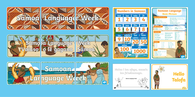 Samoa Language Week Display Pack (teacher made)