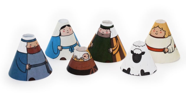 Nativity Cone People - Nativity Craft Ideas for Children