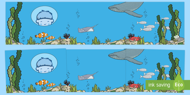 Sea Bucket Small World Background