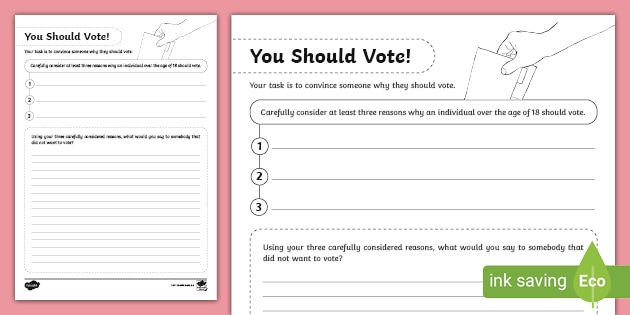 You Should Vote! (teacher made)