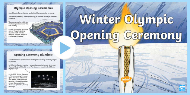Winter Olympics Opening Ceremony PowerPoint