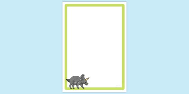 FREE! - Dinosaur Page Border | Page Borders | Twinkl