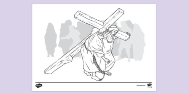 FREE! - Stations of the Cross Colouring Page | Colouring Sheets