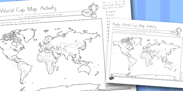 Australia Rugby World Cup Map Activity