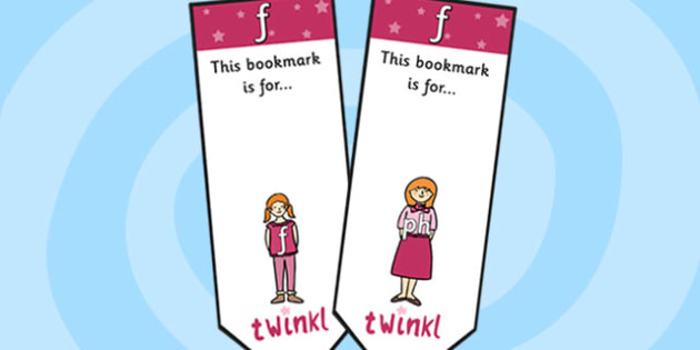 f Sound Family Editable Bookmarks (teacher made)
