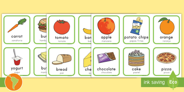 Healthy And Unhealthy Sorting Activity US English/Spanish (Latin) - Healthy