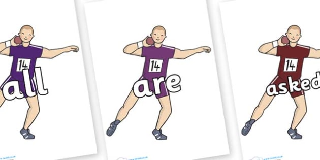 Tricky Words on Shot Put