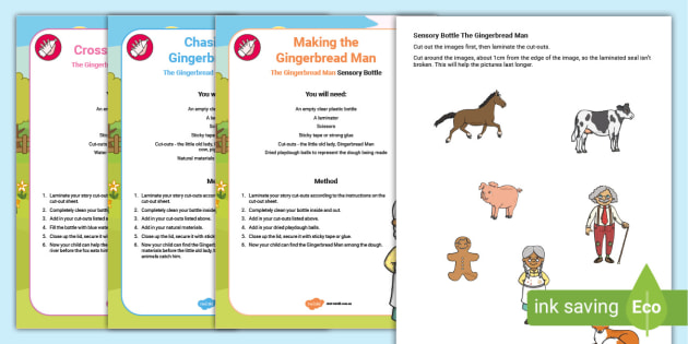 The Gingerbread Man Sensory Bottle (teacher made)