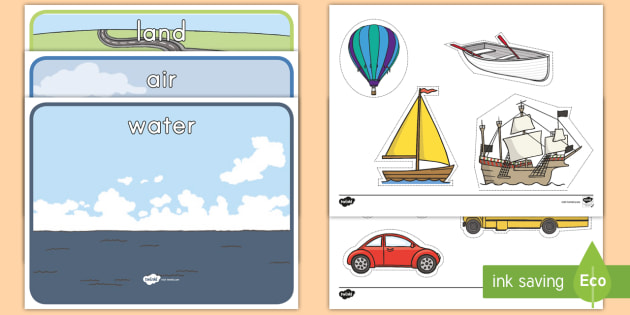 Transportation ESL Lesson | Sorting Mats Activity