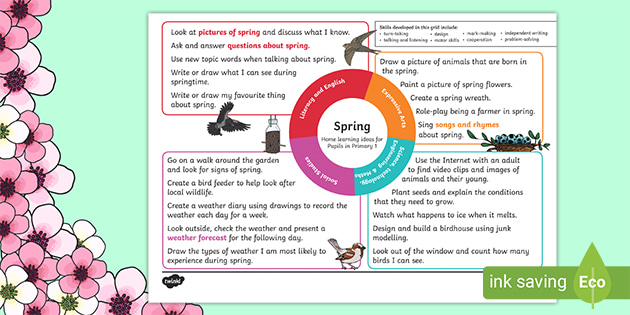 Spring P1 Mini Home Learning Topic (teacher made)