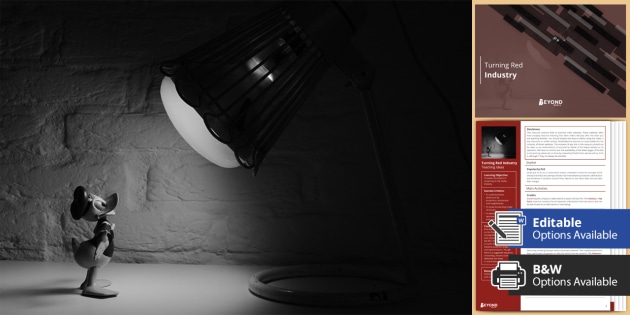 FREE! - GCSE Media Case Study - Turning Red Lesson 1: Industry