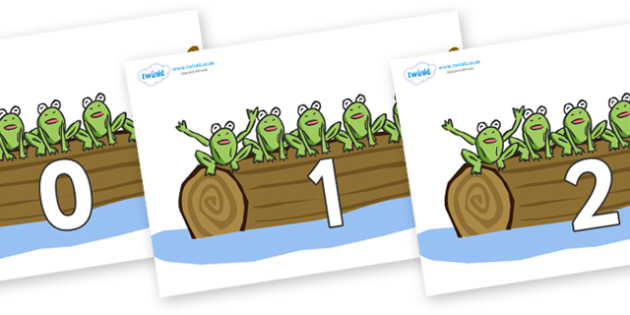 FREE! - Numbers 0-100 on Little Speckled Frogs