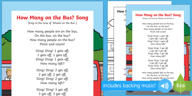 How Many on the Bus Song
