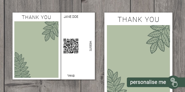 Nature Themed Thank you Cards