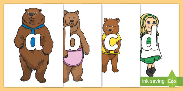 FREE! - A-Z Alphabet on Goldilocks Characters (teacher made)
