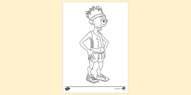 FREE! - Sporty Alien Colouring | Colouring Sheets