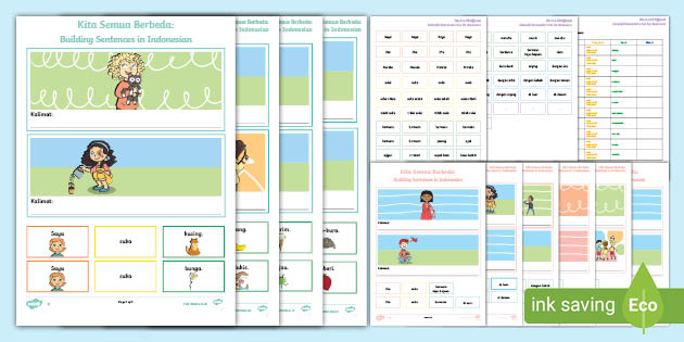 Kita Semua Berbeda: Building Sentences Indonesian