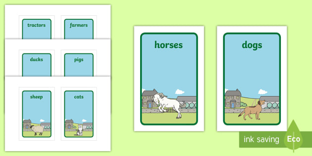 On The Farm Themed Group Table Signs - IKEA Tolsby/Fiestad On The Farm ...