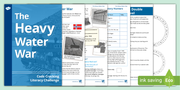 The Heavy Water War Code Cracking Literacy Challenge (Level 4)