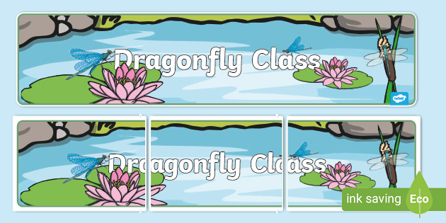 FREE! - Dragonfly Themed Classroom Display Banner