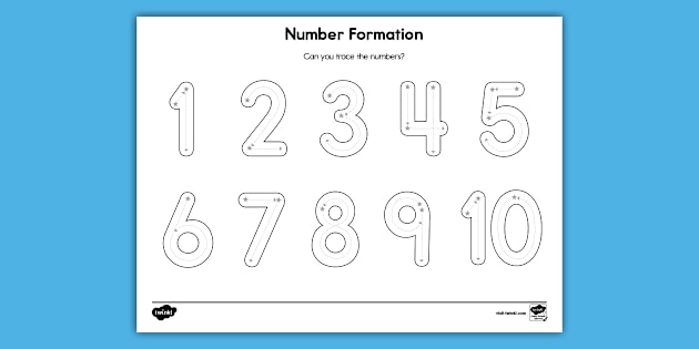 Number Formation Worksheets | twinkl.com
