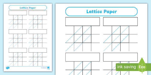 Lattice Paper (teacher made)