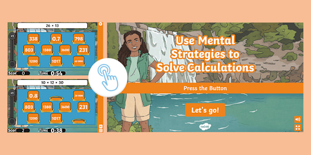 Use Mental Strategies KS2 Maths Game - Twinkl
