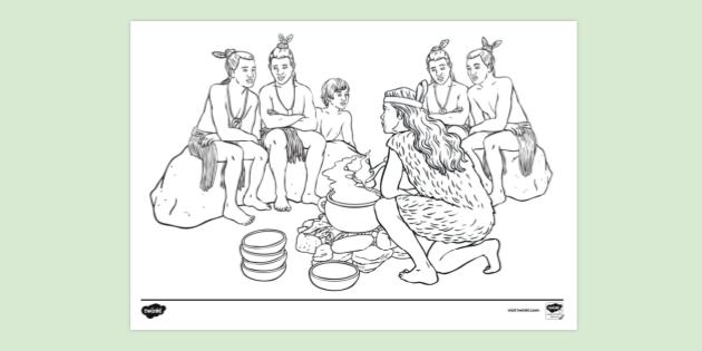 FREE! - Taranga and her Sons Colouring | Colouring Sheets