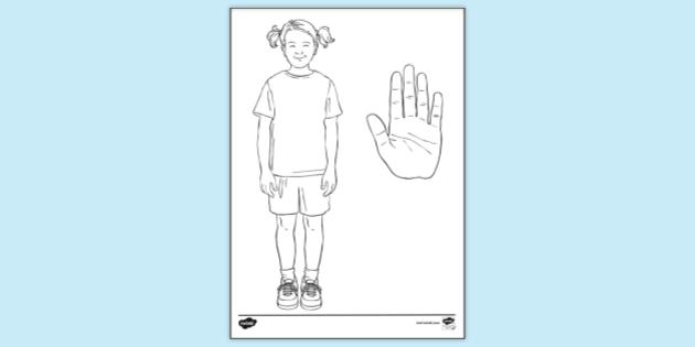 FREE! - Stop Girl Colouring | Colouring Sheets