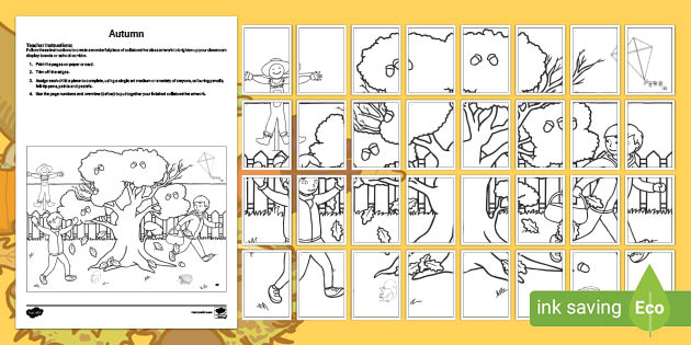 EYFS Autumn Collaborative Art Activity (teacher made)